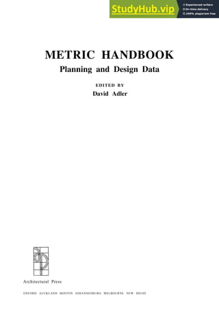 Architecture Ebook Metric Handbook Planning and Design Data.pdf
