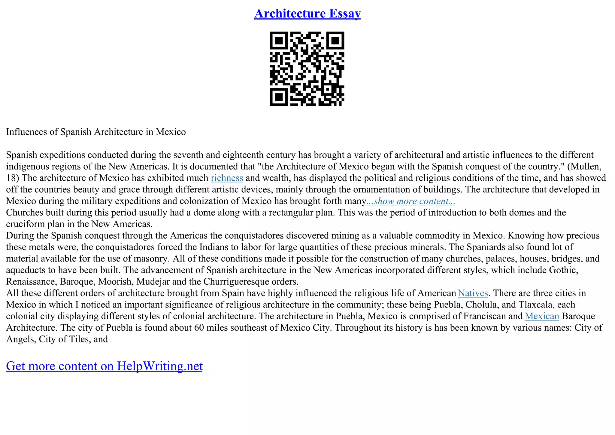 Architecture Essay | PPT