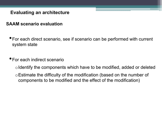 Architecture evaluation | PPT