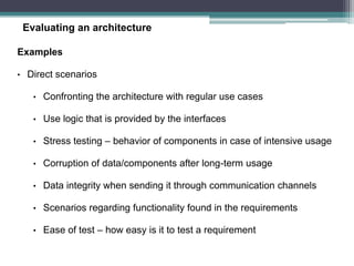 Architecture evaluation | PPT