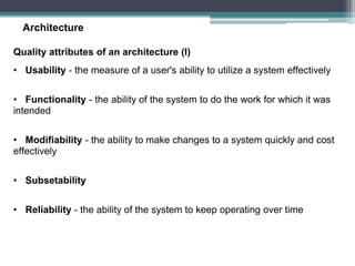 Architecture evaluation | PPT