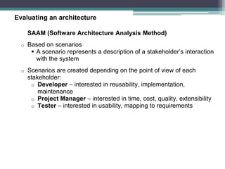 Architecture evaluation | PPT