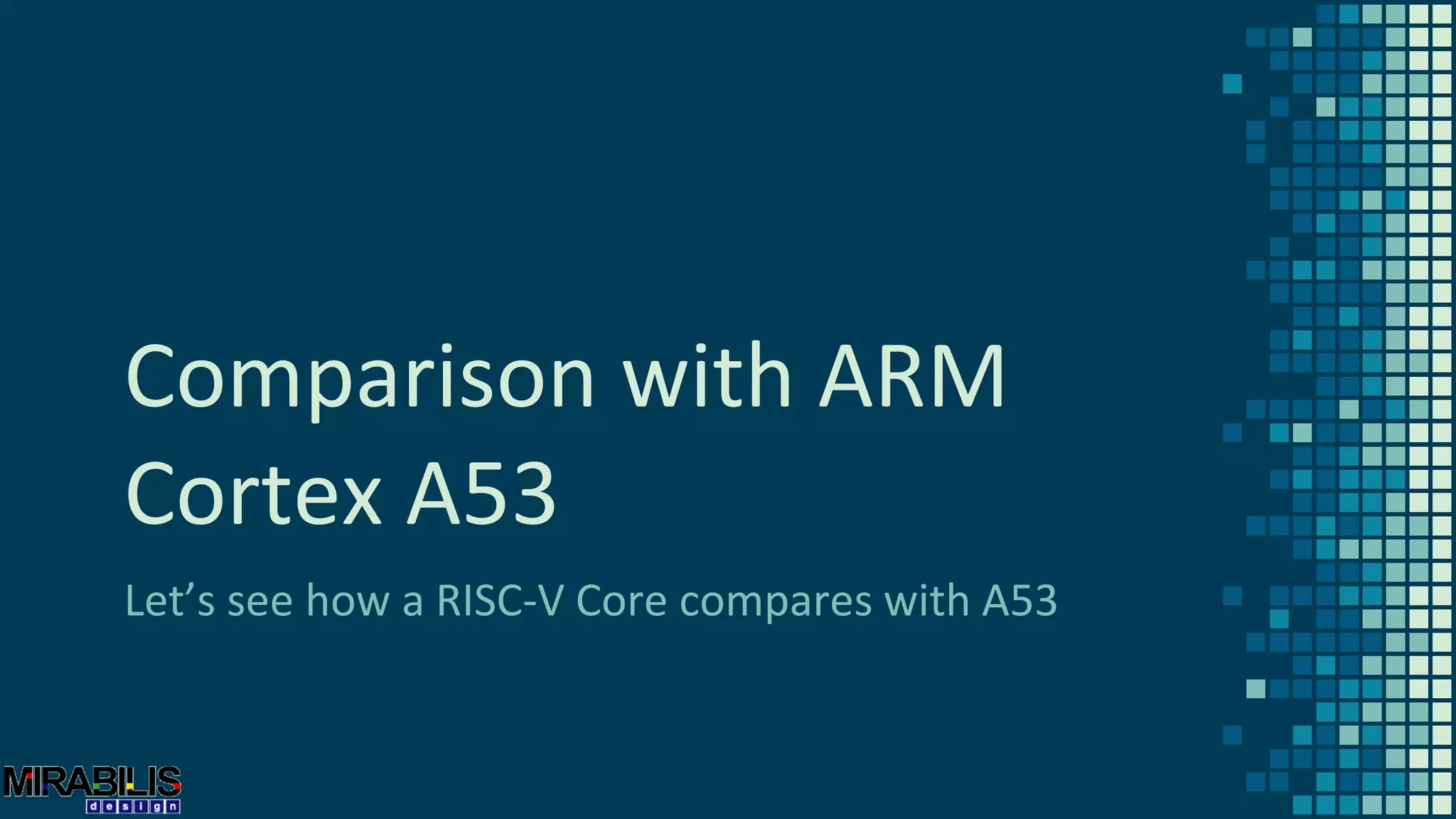 Architecture Exploration of RISC-V Processor and Comparison with ARM Cortex-A53 | PPTX ...