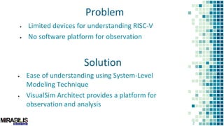 Architecture Exploration of RISC-V Processor and Comparison with ARM Cortex-A53 | PPTX