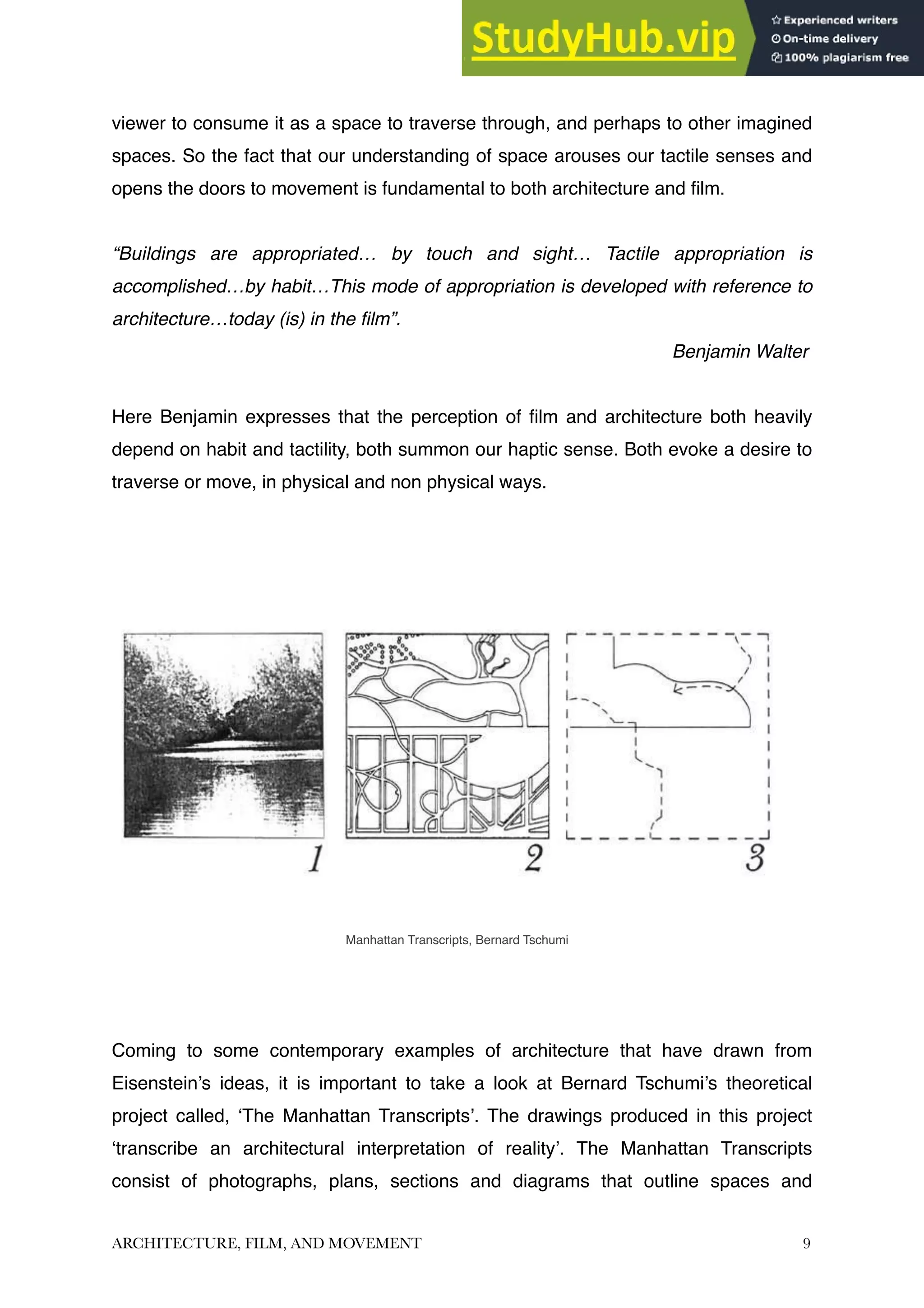 Architecture Film And Movement | PDF