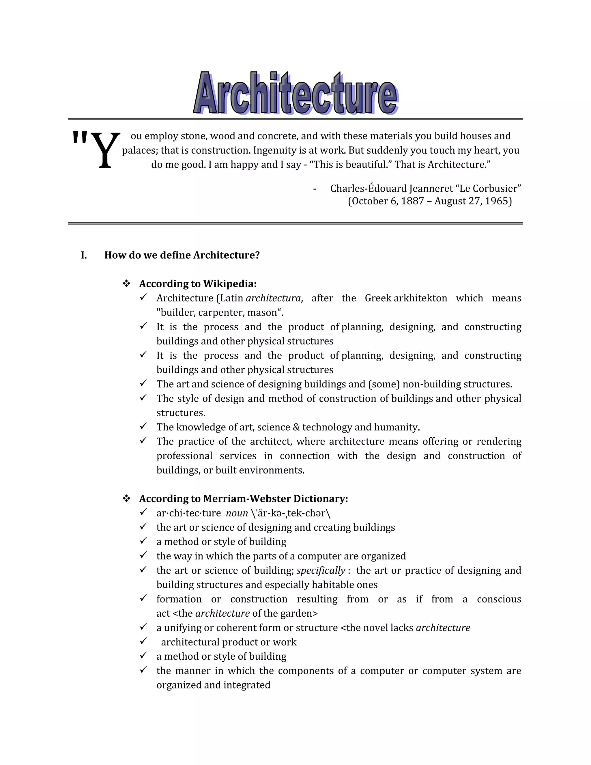 Architecture (MS Word) | DOCX