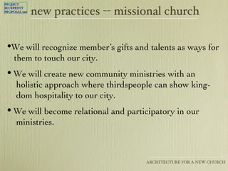 Architecture For A New Church + Graphs | PPT