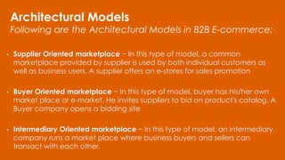 Architecture for B2B models in Ecommerce | PDF