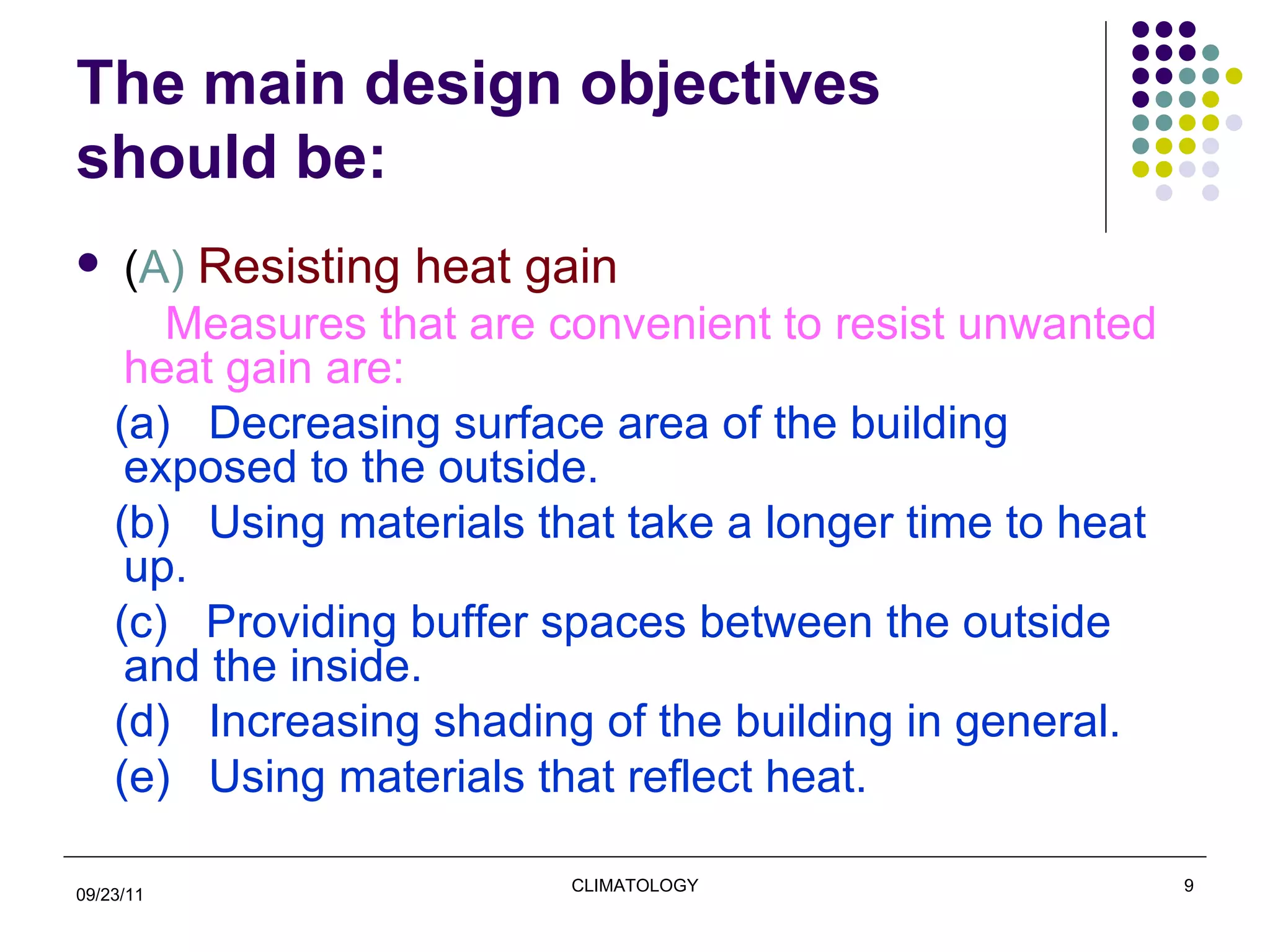 Architecture for hot and humid climate | PPT