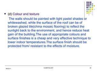 Architecture for hot and humid climate | PPT