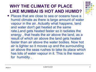 Architecture for hot and humid climate | PPT