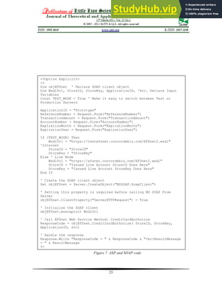 ARCHITECTURE FOR INTEGRATION OF POINT OF SALE TERMINALS WITH FINANCIAL INSTITUTIONS THROUGH WEB ...