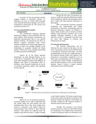 ARCHITECTURE FOR INTEGRATION OF POINT OF SALE TERMINALS WITH FINANCIAL ...