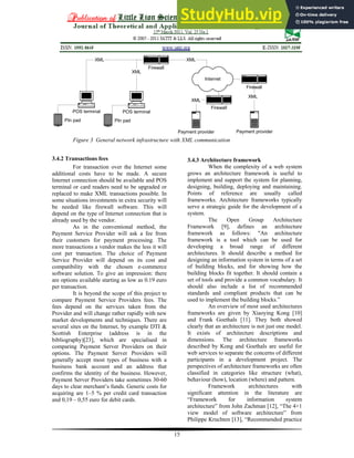 ARCHITECTURE FOR INTEGRATION OF POINT OF SALE TERMINALS WITH FINANCIAL INSTITUTIONS THROUGH WEB ...