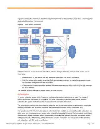 Architecture for Mobile Data Offload over Wi-Fi Access Networks | PDF