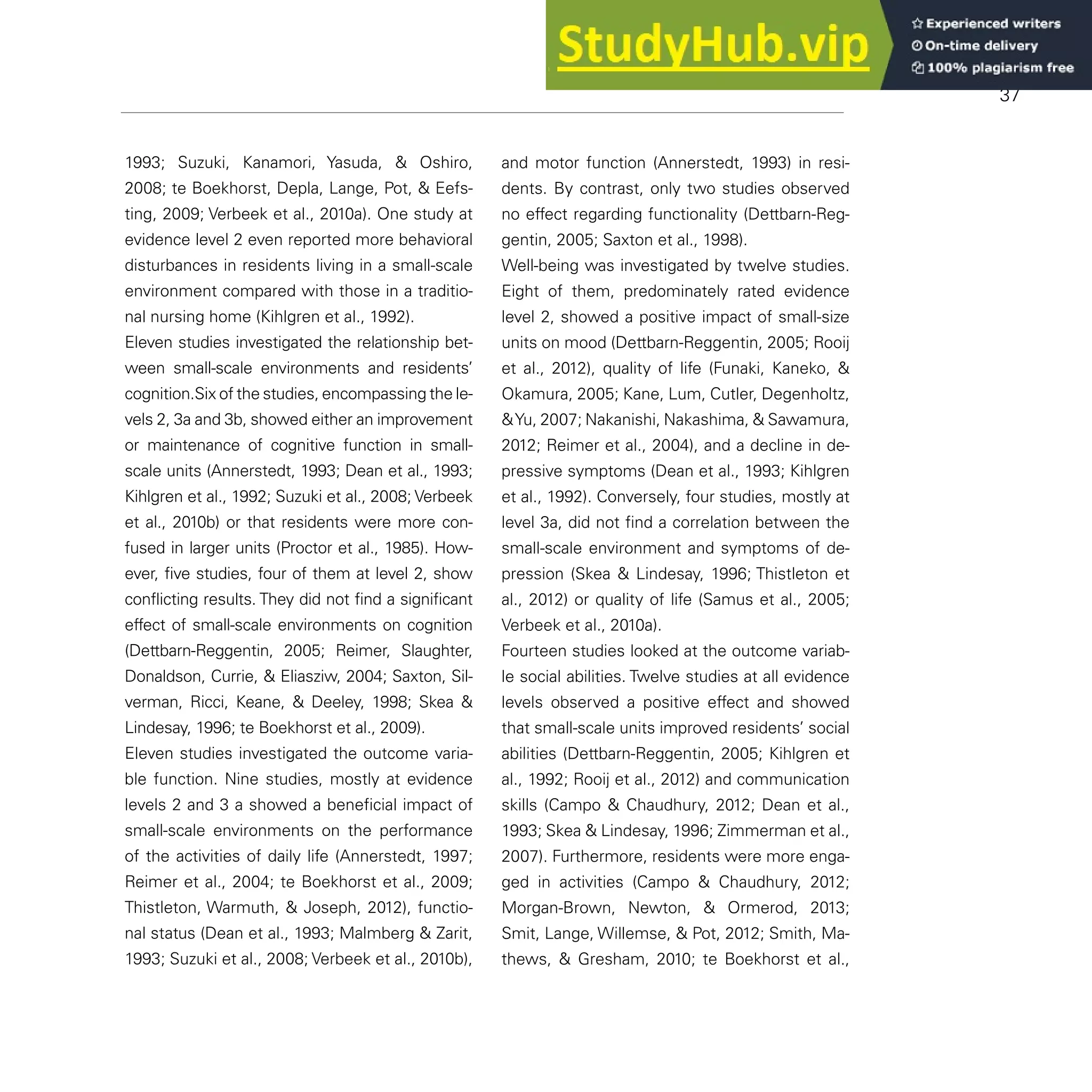 Architecture for People Withe Dementia. Planning Principles, Practices ...