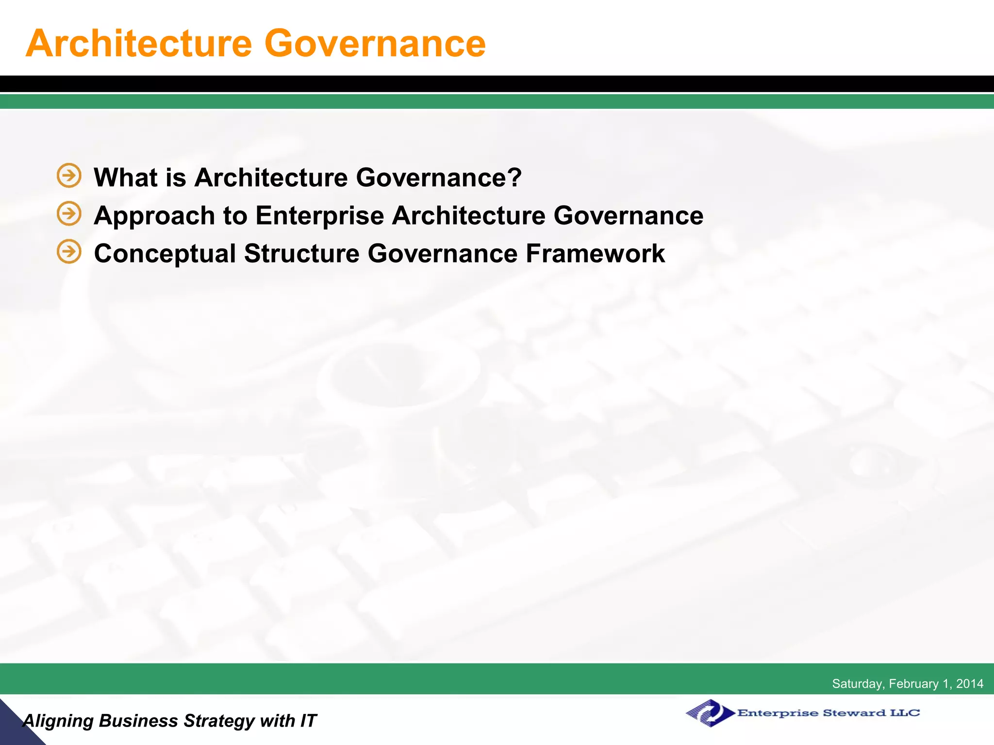 Architecture governance | PPT