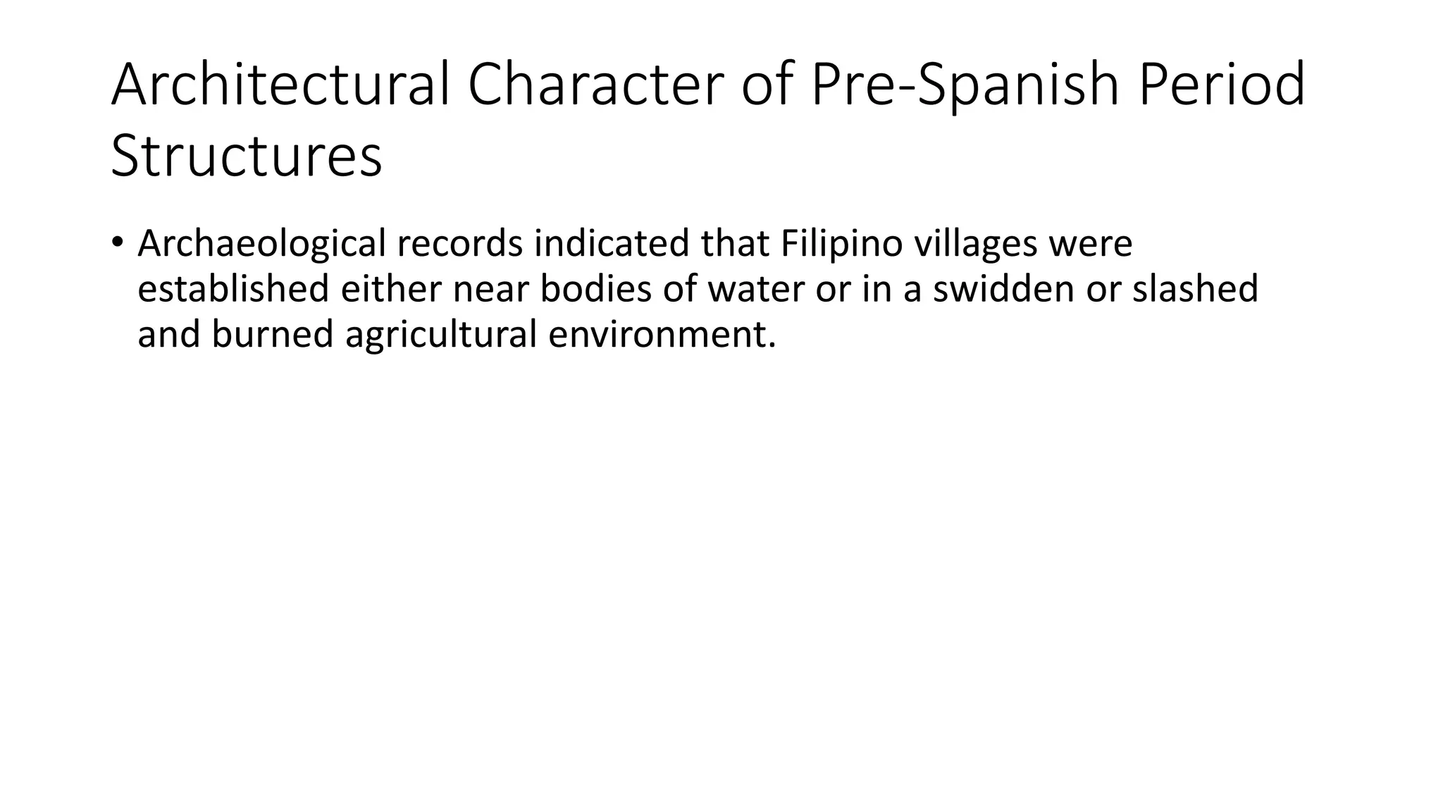 HISTORY: Philippine Architecture (Prehistoric) | PPTX
