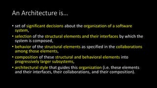 Introduction to Software Architecture | PPT