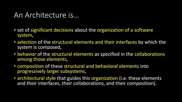 Introduction to Software Architecture | PPT