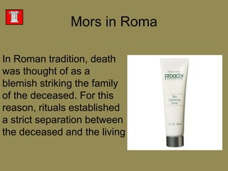 Architecture lesson #5 sepulcra romana | PPTX | Funeral | Personal ...