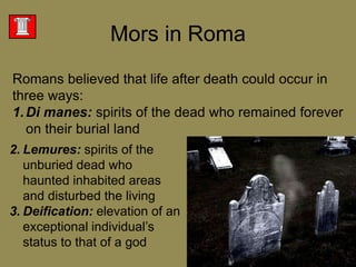 Architecture lesson #5 sepulcra romana | PPTX | Funeral | Personal ...