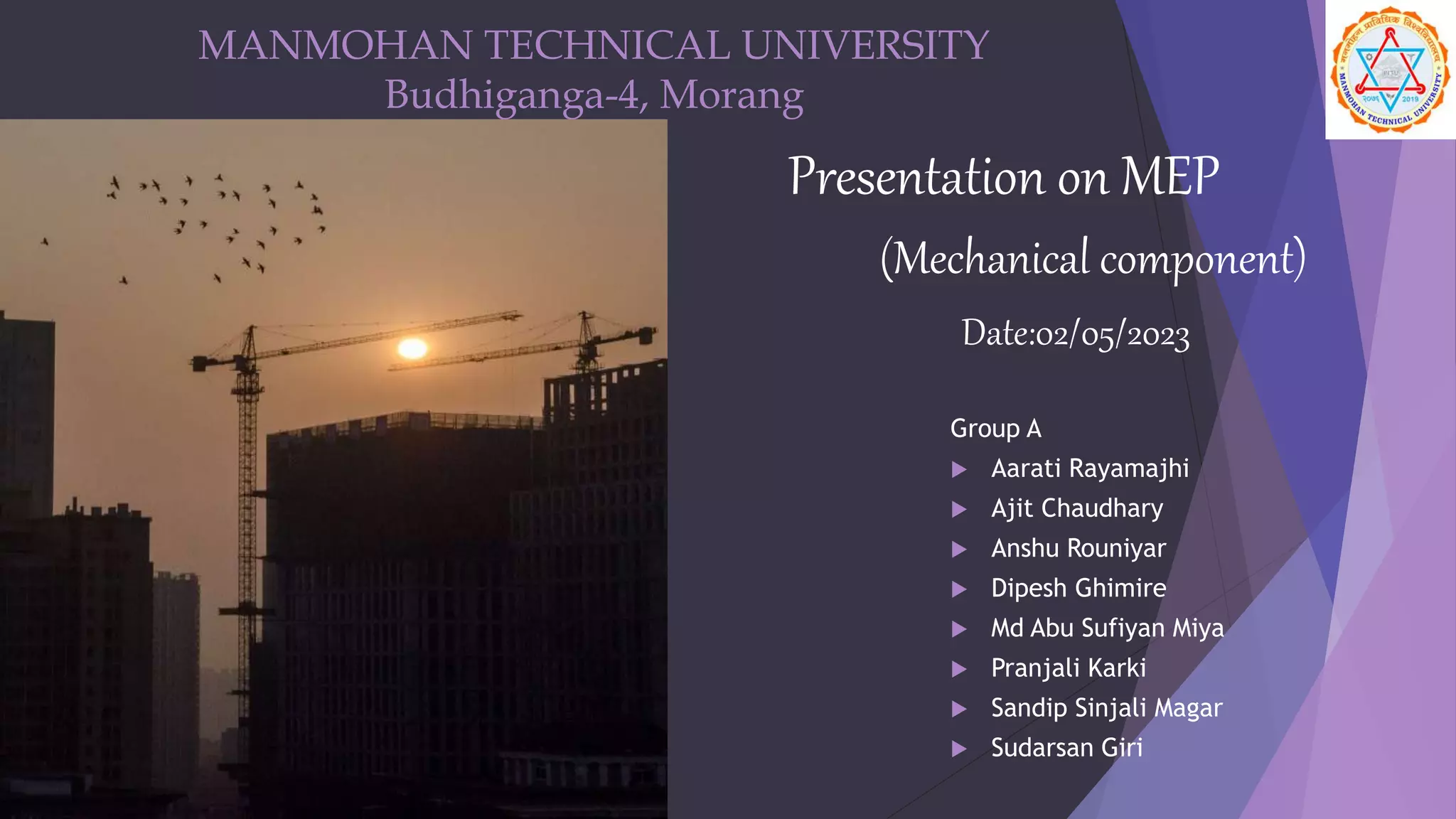 Mechanical Component(MEP) | PPTX