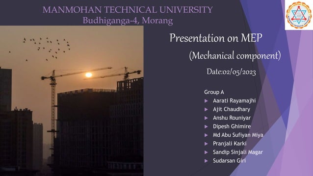 Mechanical Component(MEP) | PPT