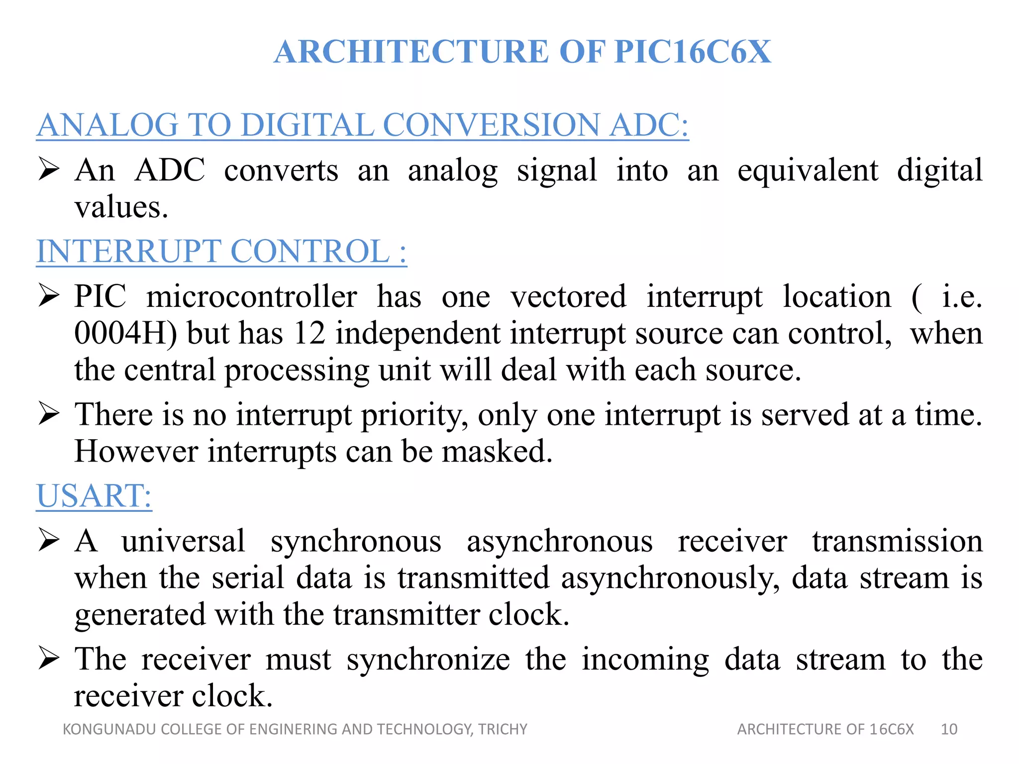 Architecture of 16C6X | PPTX