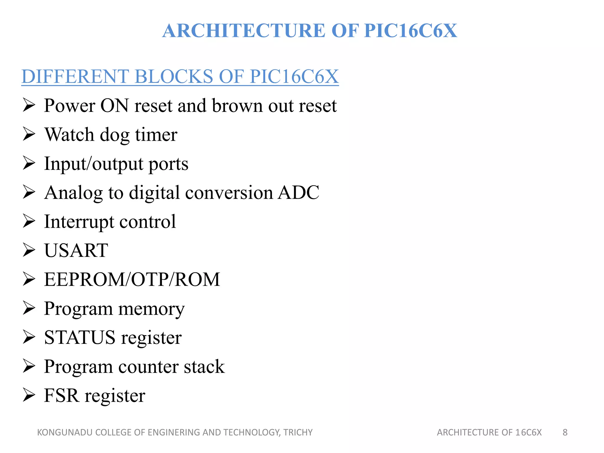 Architecture of 16C6X | PPTX