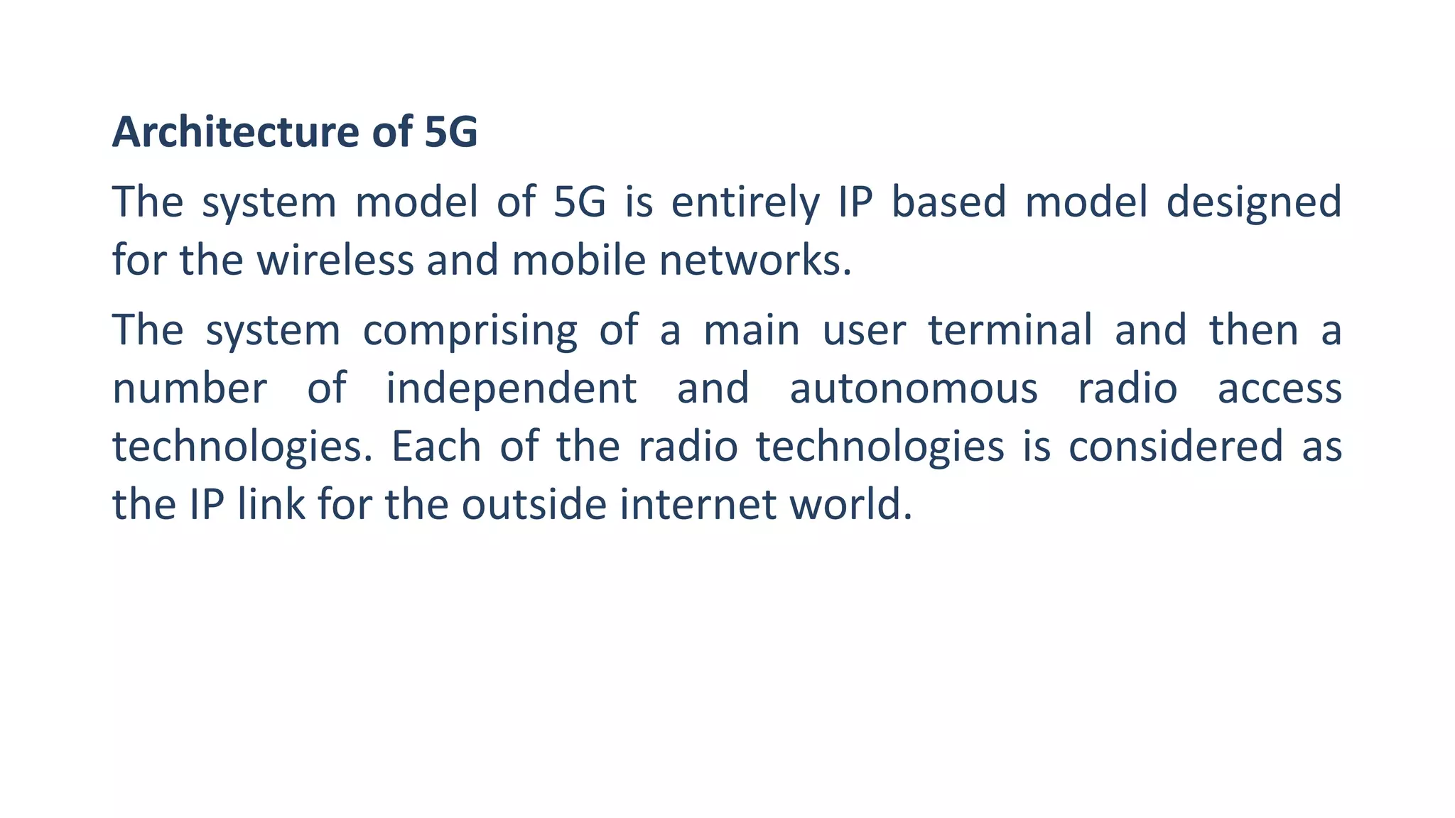 Architecture of 5G | PPTX