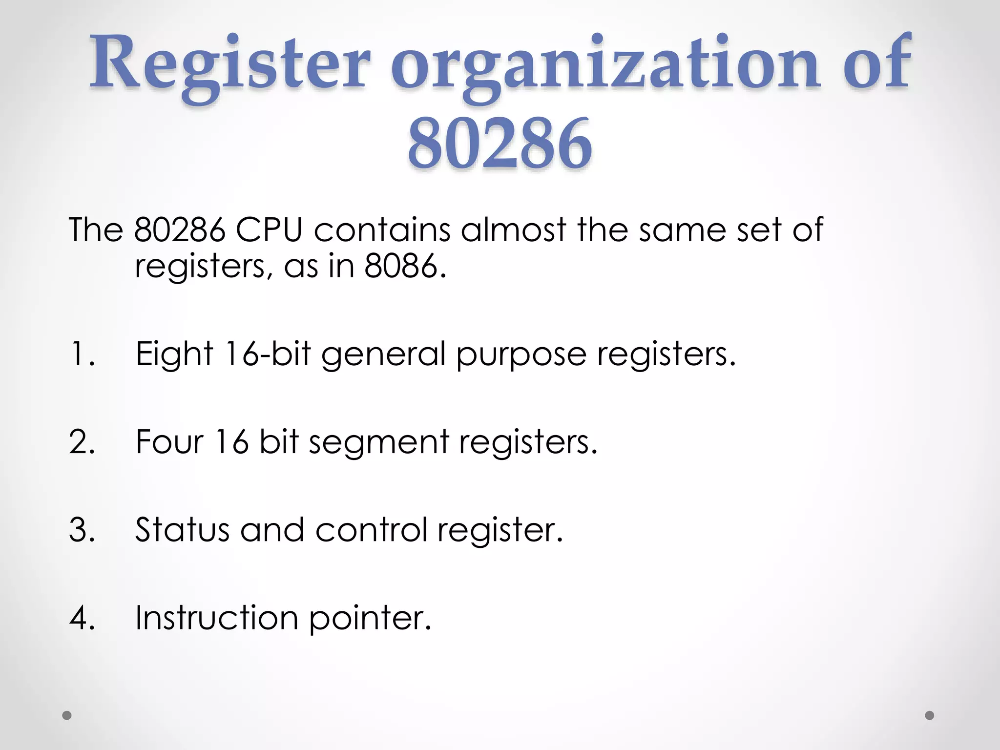 Architecture of 80286 microprocessor | PPTX | Operating Systems ...