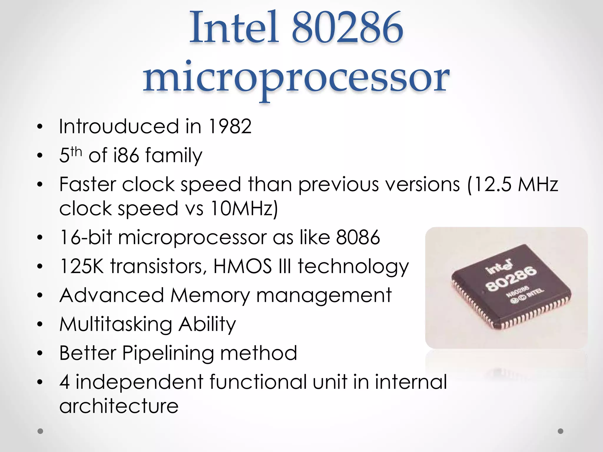 Architecture of 80286 microprocessor | PPTX