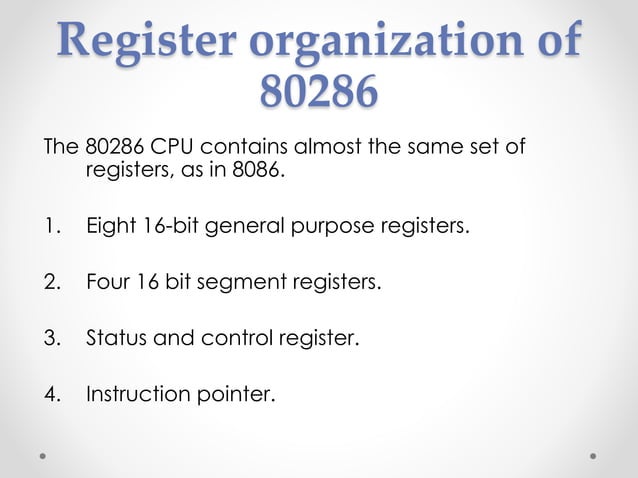 Architecture of 80286 microprocessor | PPTX | Operating Systems | Computer Software and Applications