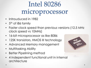 Architecture of 80286 microprocessor | PPTX