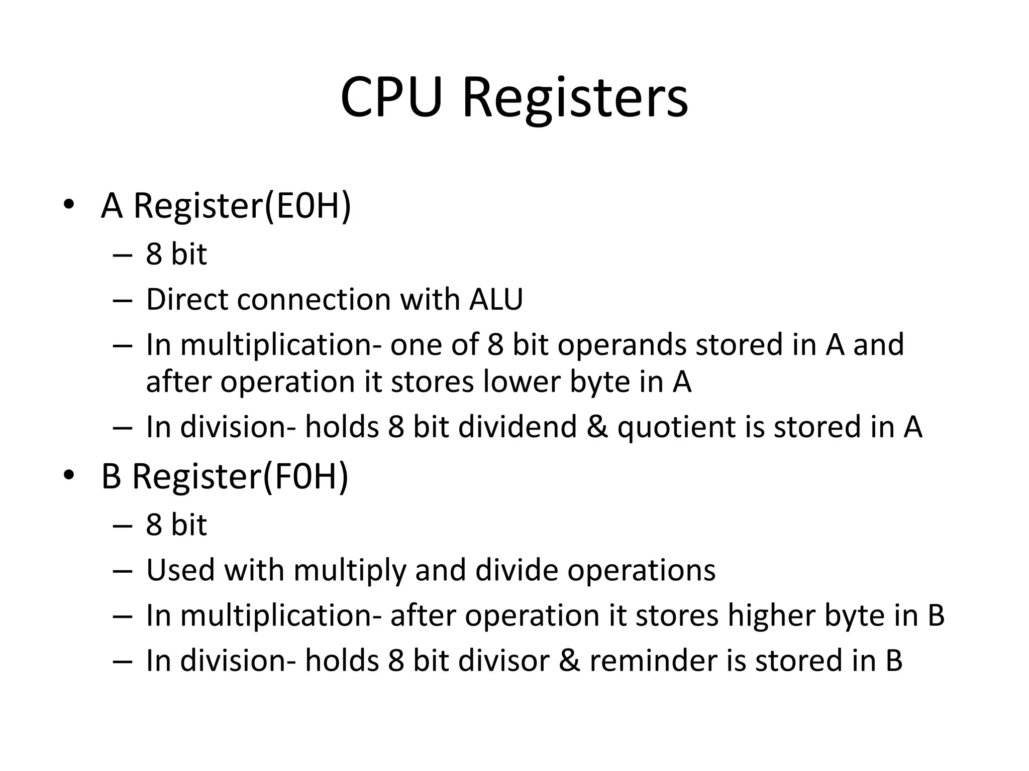 Architecture of 8051 | PPTX