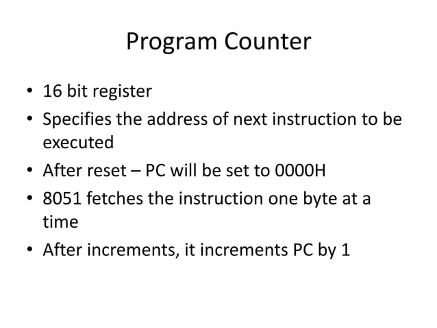 Architecture of 8051 | PPTX
