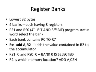 Architecture of 8051 | PPTX