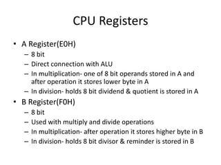 Architecture of 8051 | PPTX
