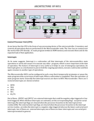 Architecture of 8051 | PDF
