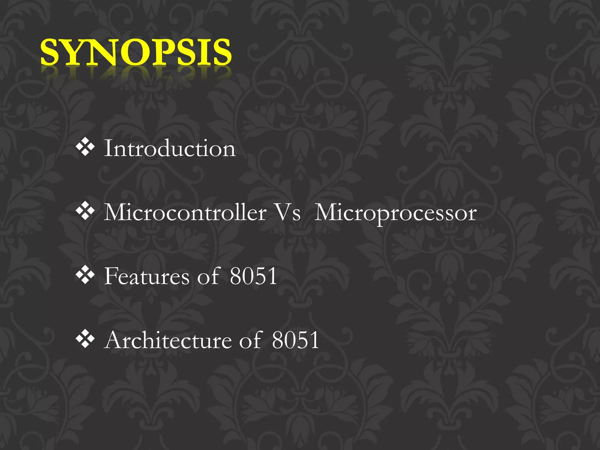 MICROCONTROLLER - INTEL 8051 | PDF