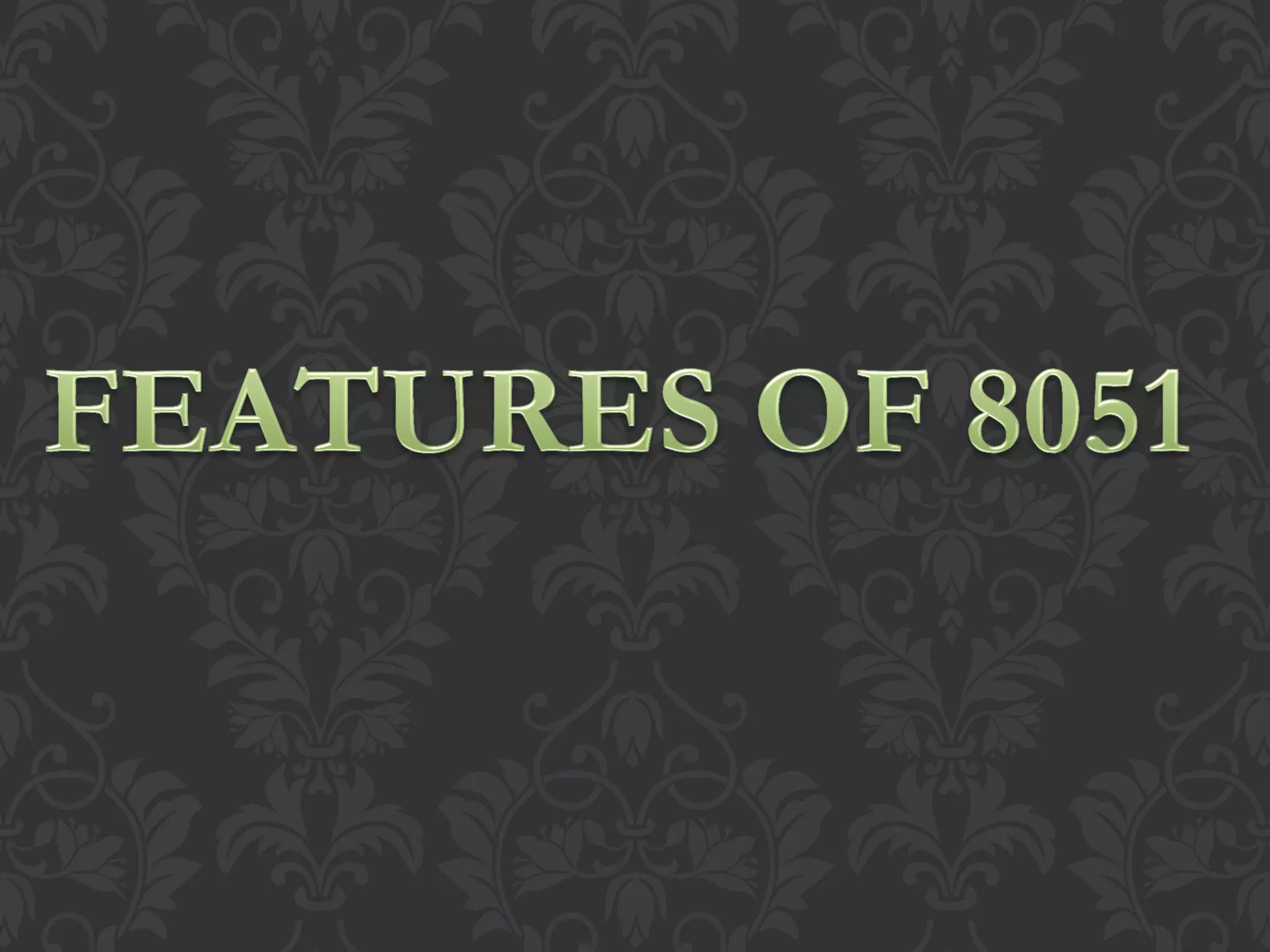 MICROCONTROLLER - INTEL 8051 | PDF