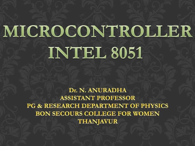 MICROCONTROLLER - INTEL 8051 | PDF