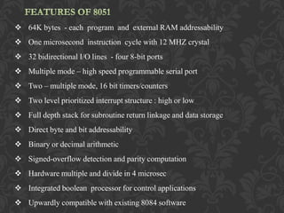 MICROCONTROLLER - INTEL 8051 | PDF