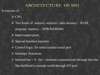 MICROCONTROLLER - INTEL 8051 | PDF