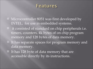 Architecture of 8051 microcontroller)) | PPT