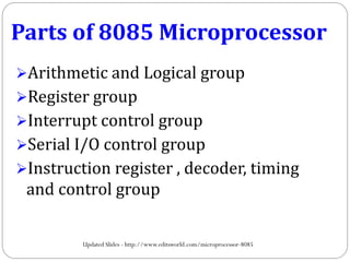 Architecture of 8085 | PDF