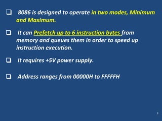 Architecture of 8086 pdf for engineering studnets | PDF