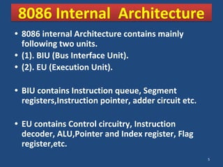 Architecture of 8086 pdf for engineering studnets | PPT