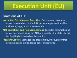 Architecture of 8086 pdf for engineering studnets | PPT